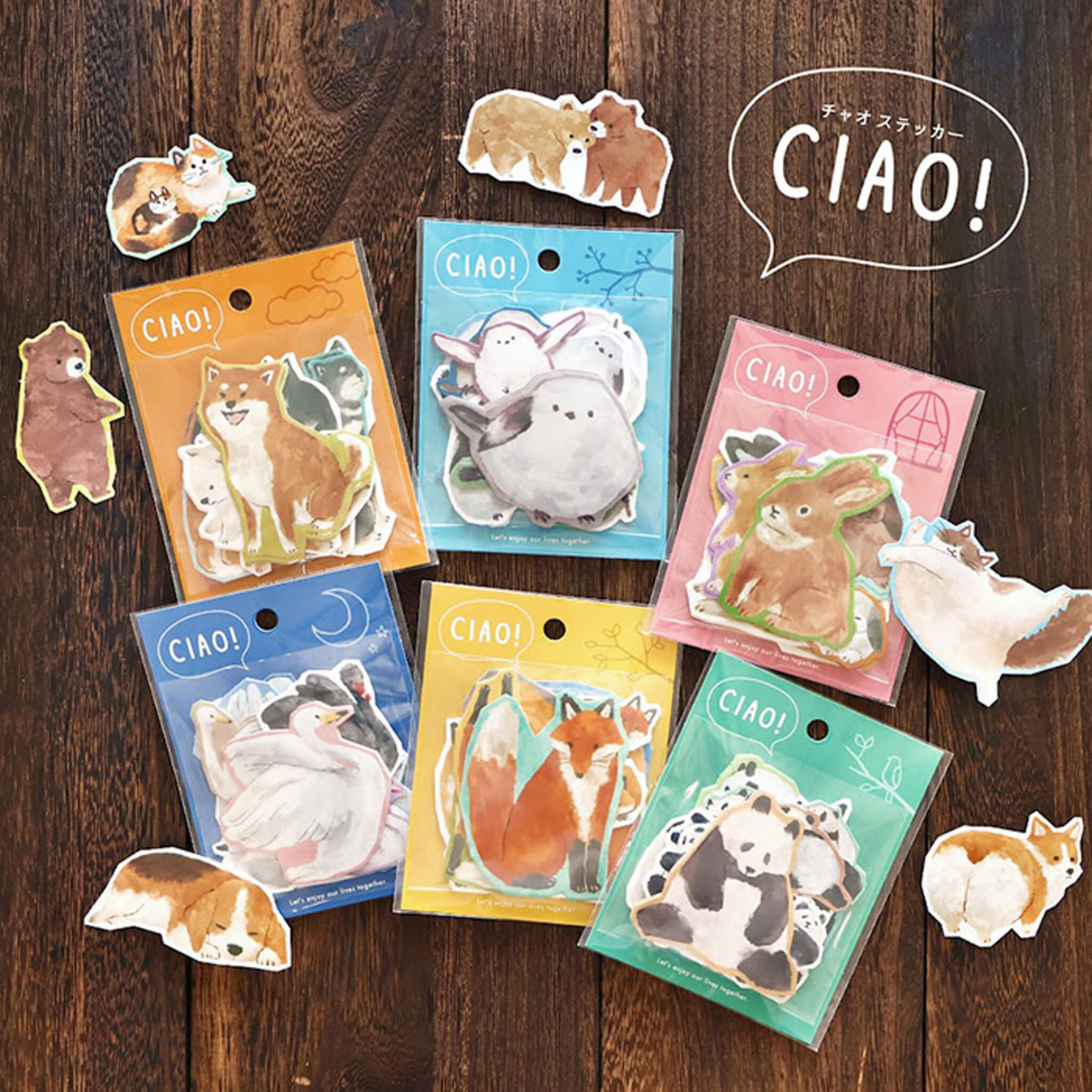 Mind Wave Ciao Flake Sticker - Cat - Flake Stickers - Journal ...