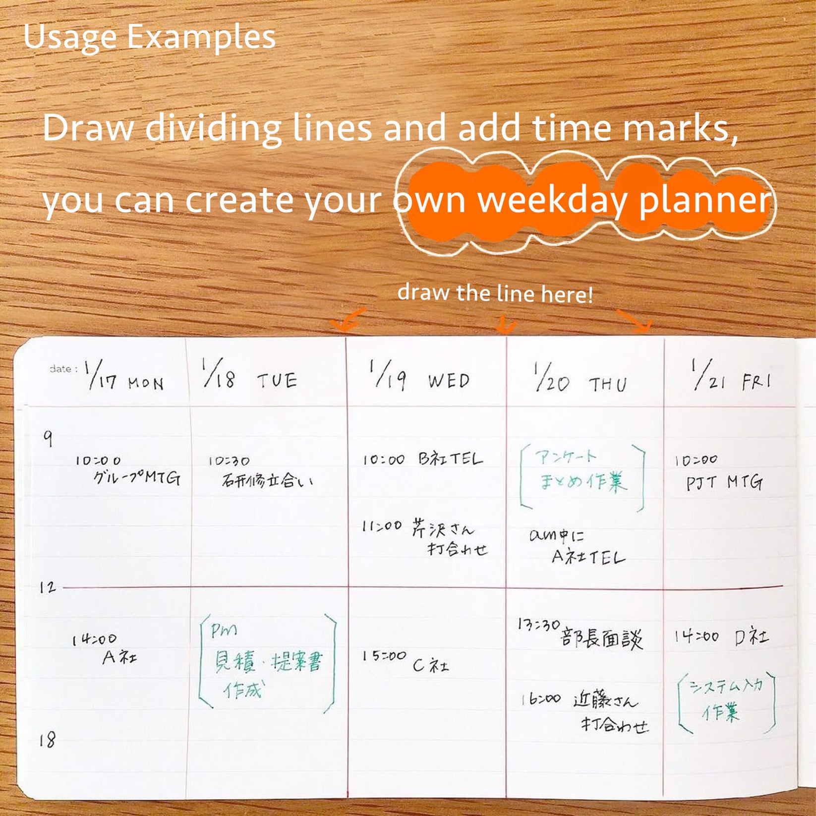 NOLTY Notebook Horizontal Slim Cross Line - Notebooks – Paper Whisper