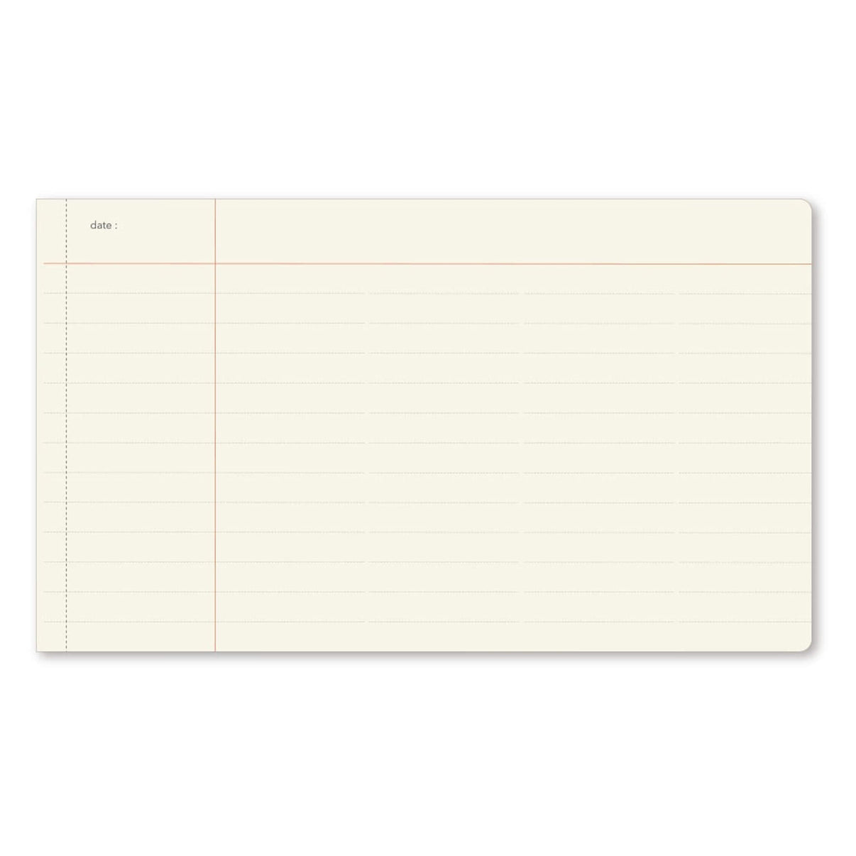 NOLTY Notebook Horizontal Slim Cross Line - Notebooks – Paper Whisper