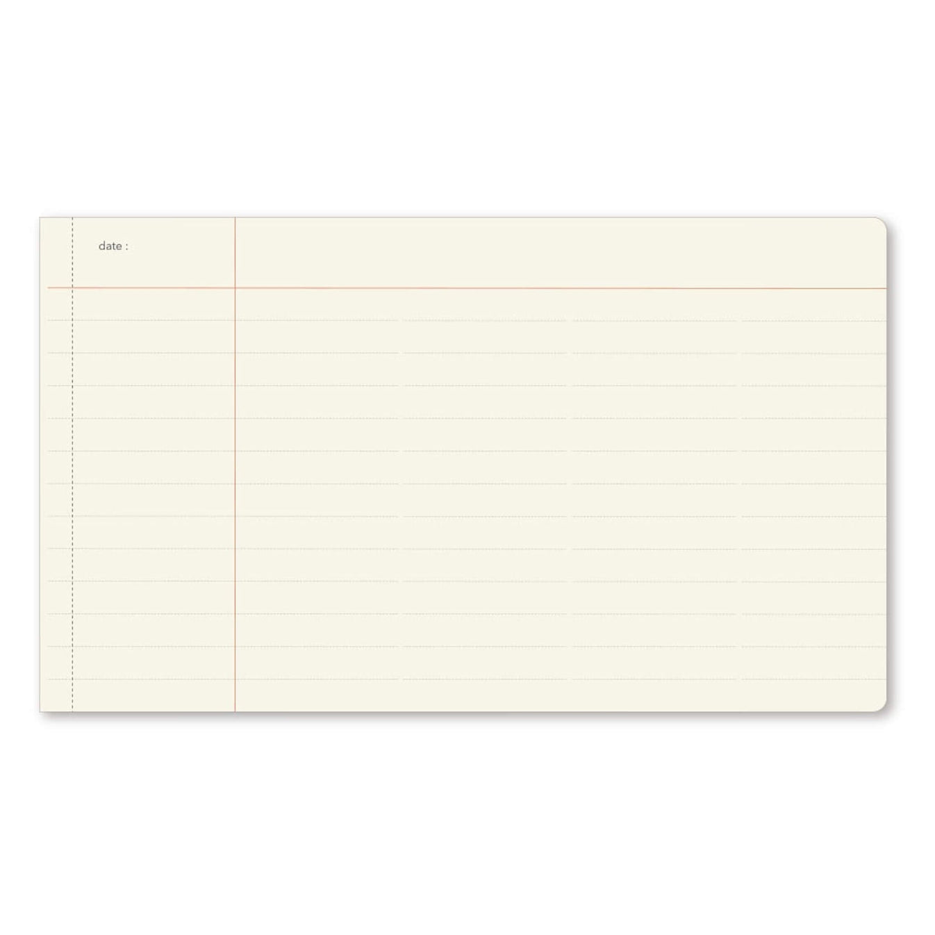 NOLTY Notebook Horizontal Slim Cross Line - Notebooks – Paper Whisper