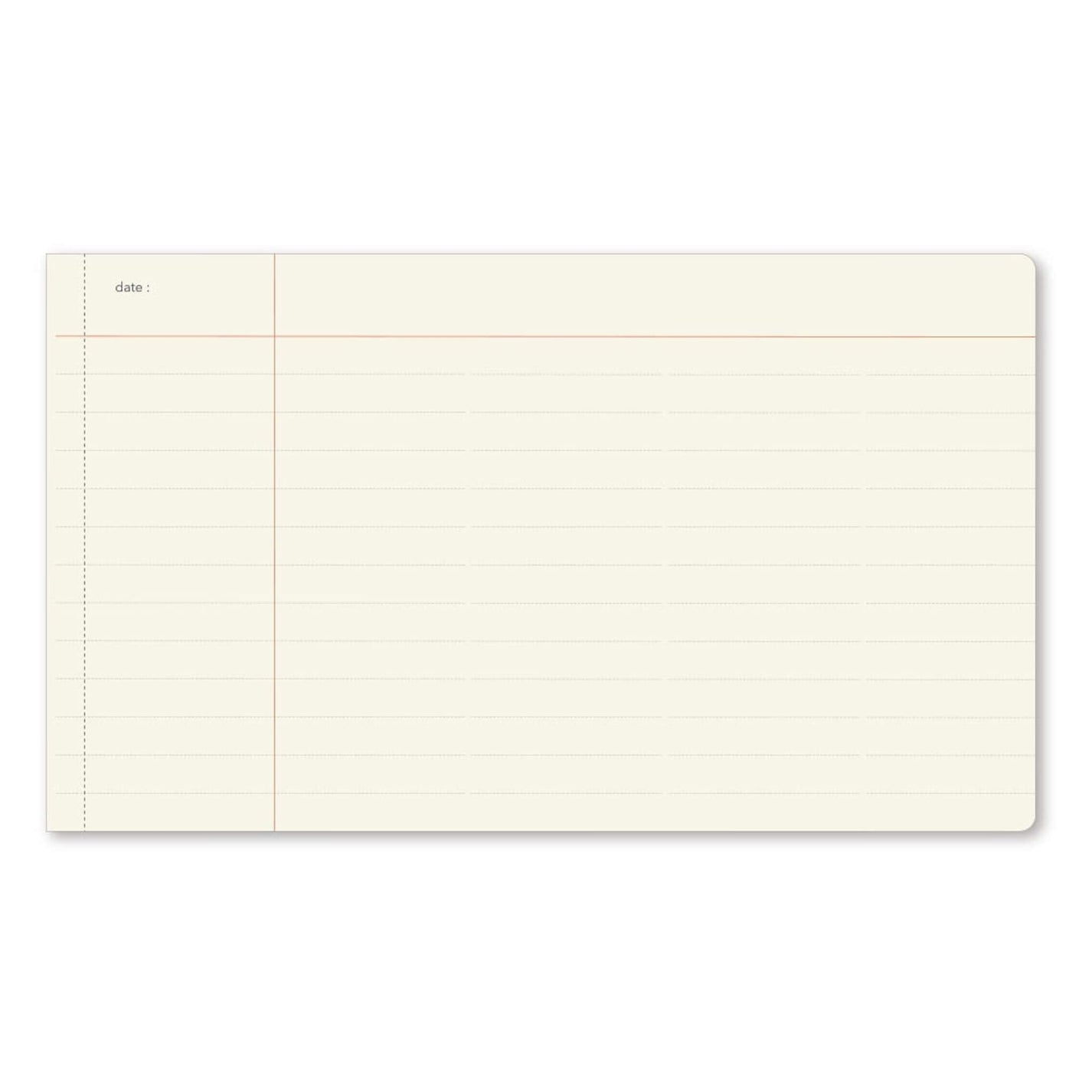 NOLTY Notebook Horizontal Slim Cross Line - Notebooks – Paper Whisper