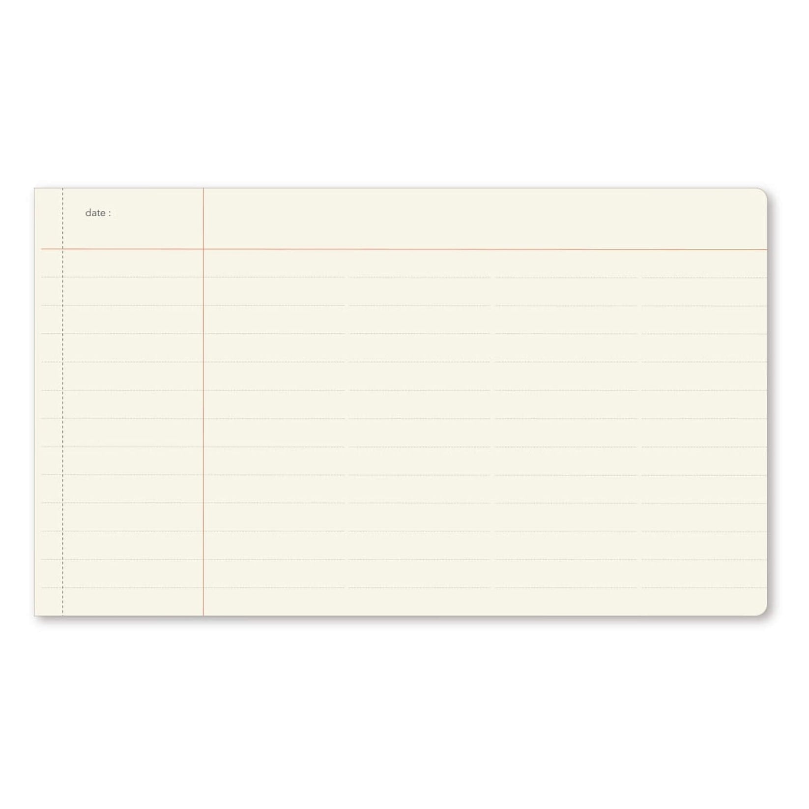 NOLTY Notebook Horizontal Slim Cross Line - Notebooks – Paper Whisper