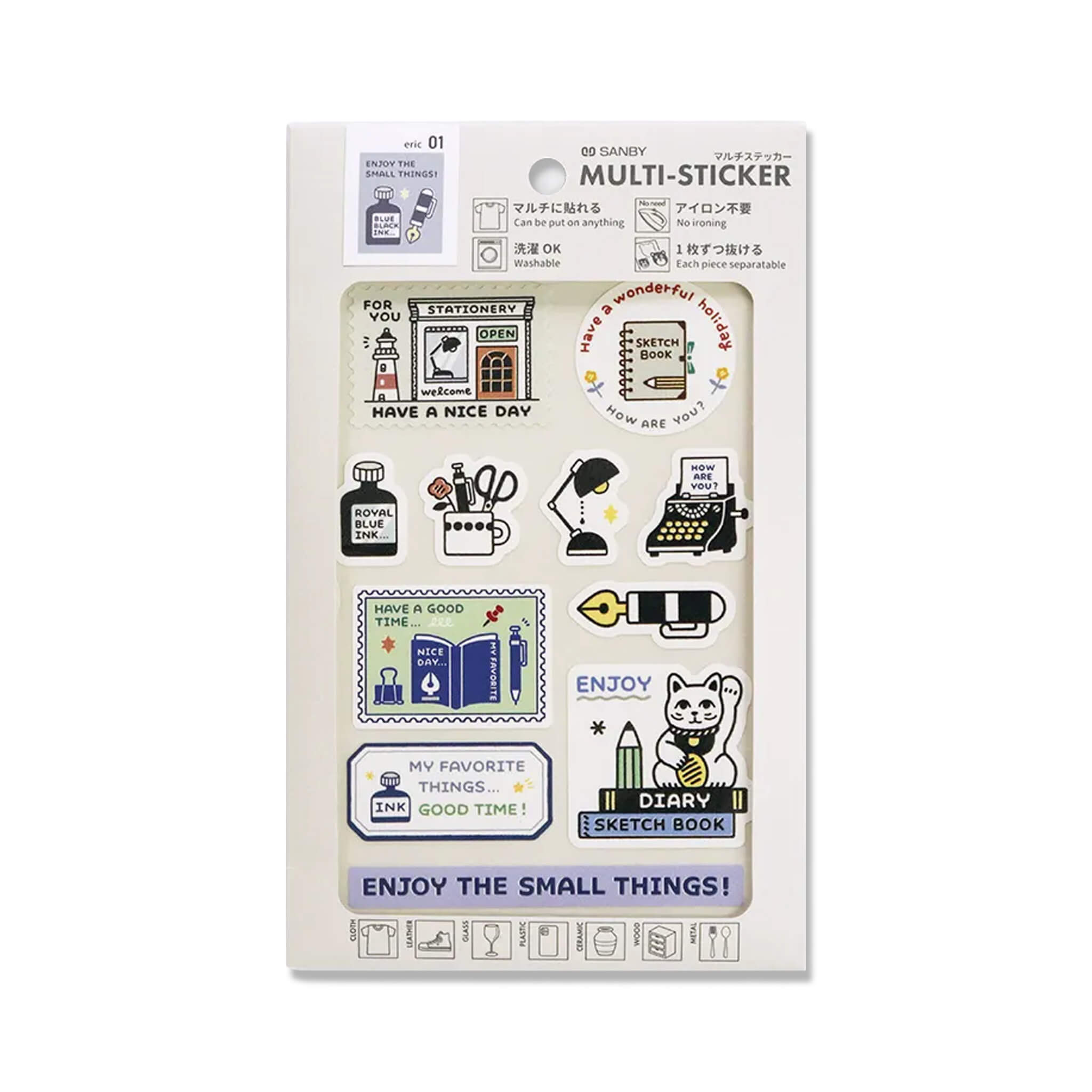 SANBY × Eric Small Things Multi-Sticker - Enjoy [Klistermärken för oli ...