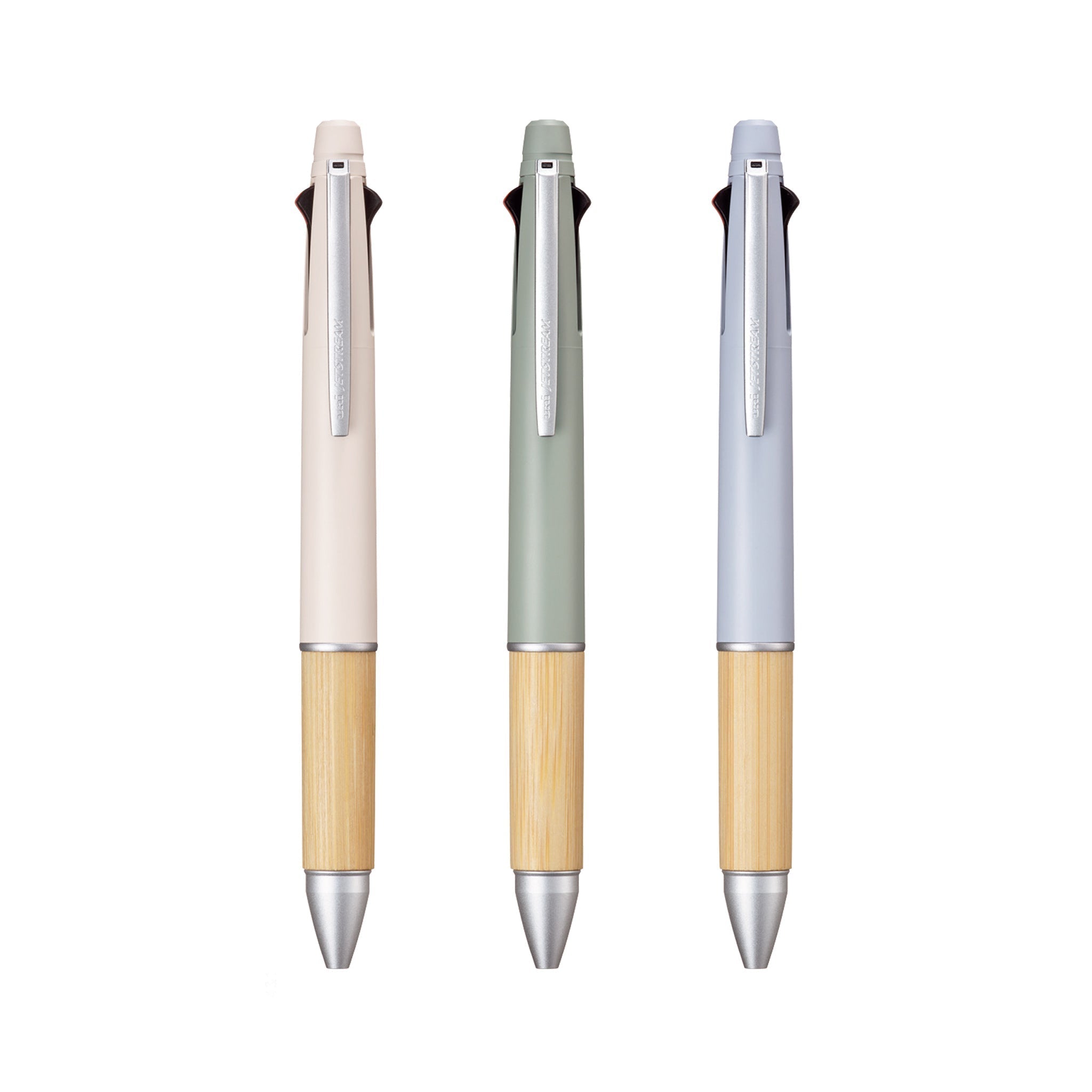Uni Mitsubishi Jetstream Multi-functional 4&1 Ballpoint Pen with Bamboo ...